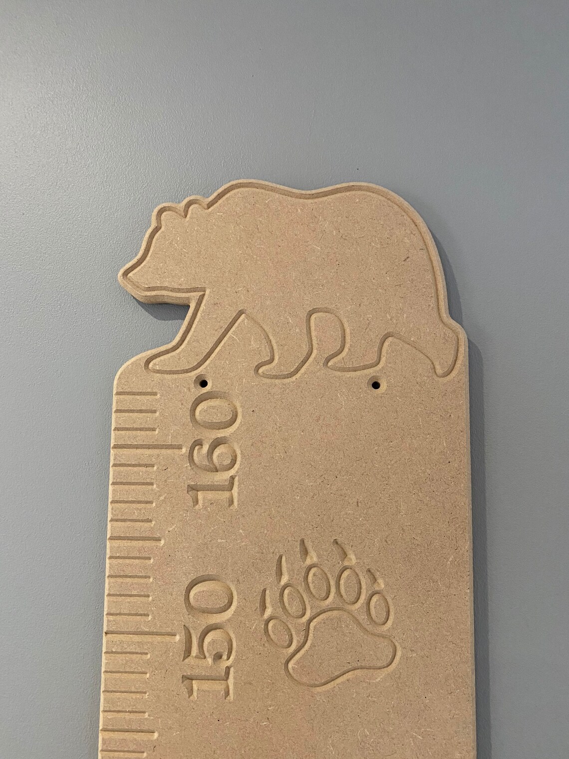 Bear Height Chart Wooden Growth Chart MDF Height Chart | Etsy UK
