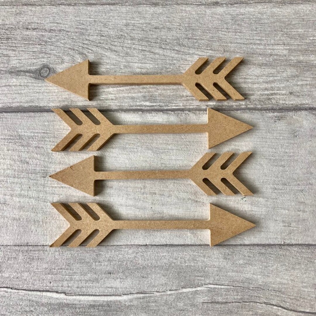 MDF Arrows - Blank Arrows for Craft - 6mm Wooden Arrows - Etsy UK
