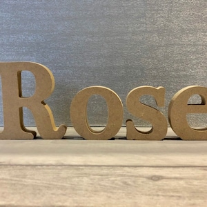 Free Standing MDF Letters - Personalised MDF Name - Etsy UK