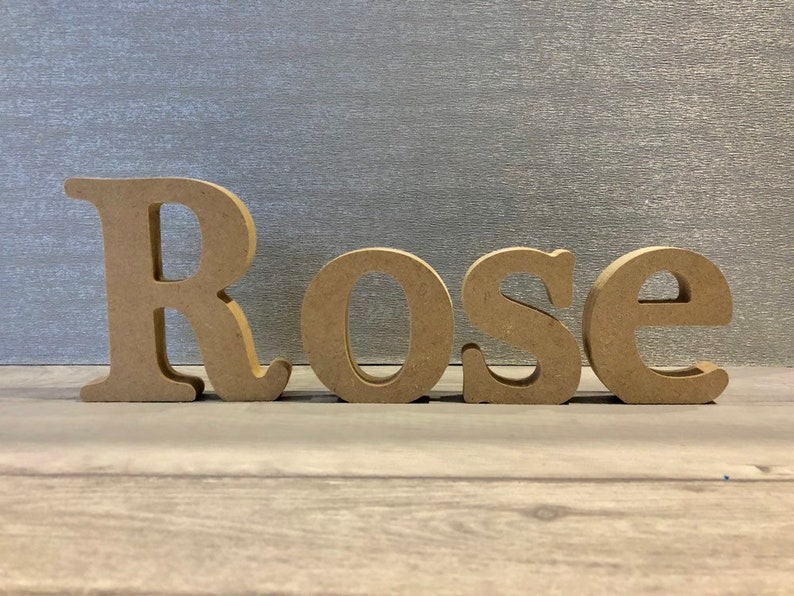 Free Standing MDF Letters - Personalised MDF Name - Etsy UK