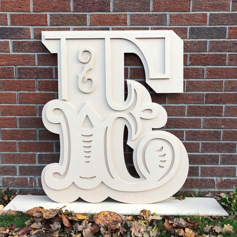 Giant Wooden Circus Letters MDF Letters | Etsy