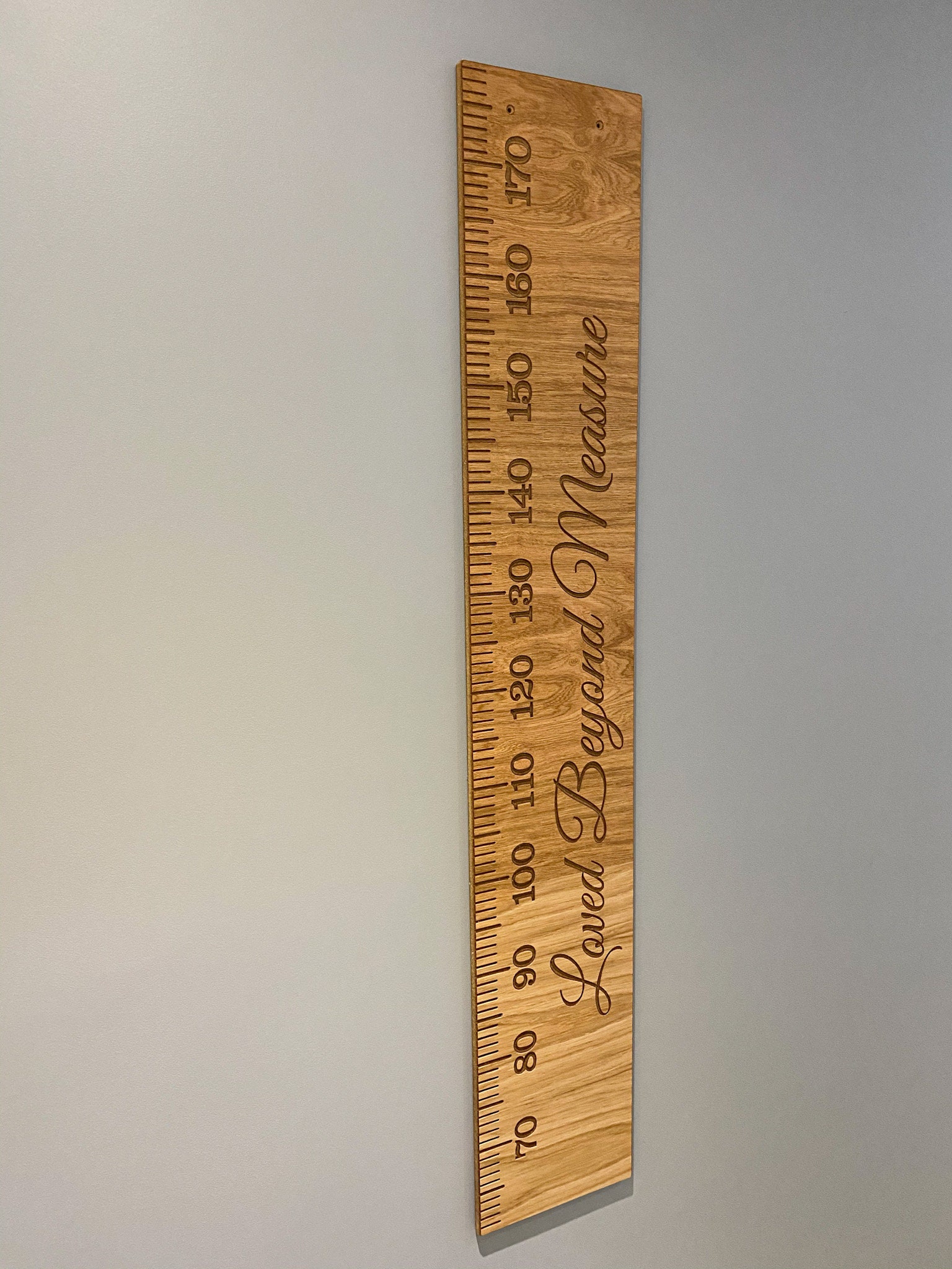Loved Beyond Measure Oak Faced Height Chart MDF - Etsy UK