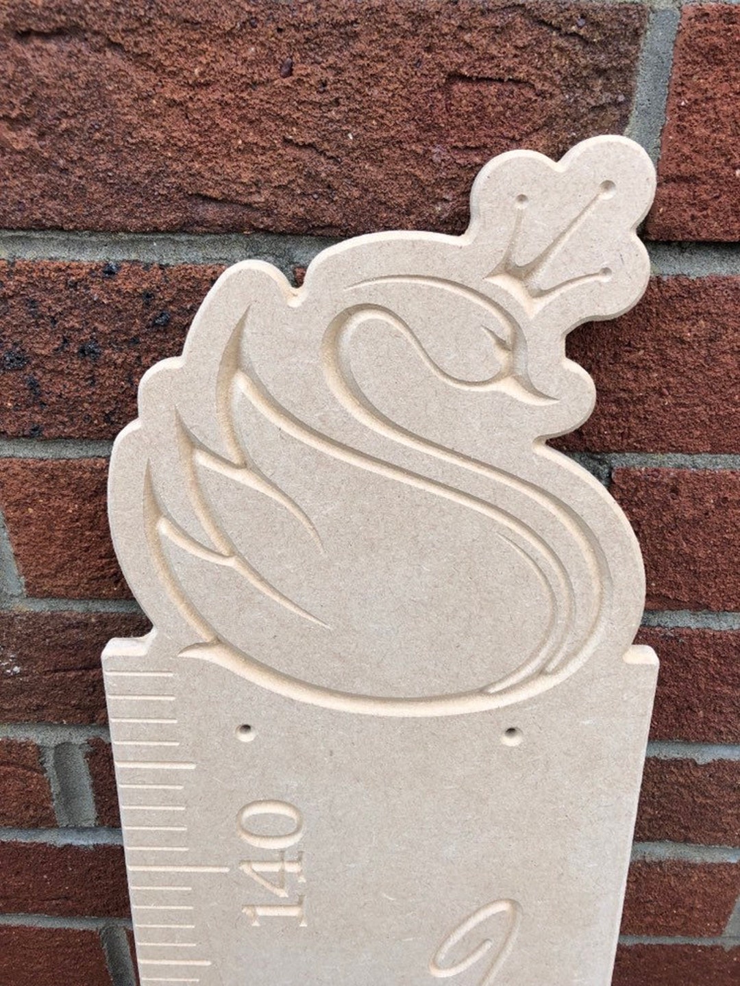 Swan Height Chart, Wooden Growth Chart, MDF Height Chart, Watch Me Grow ...