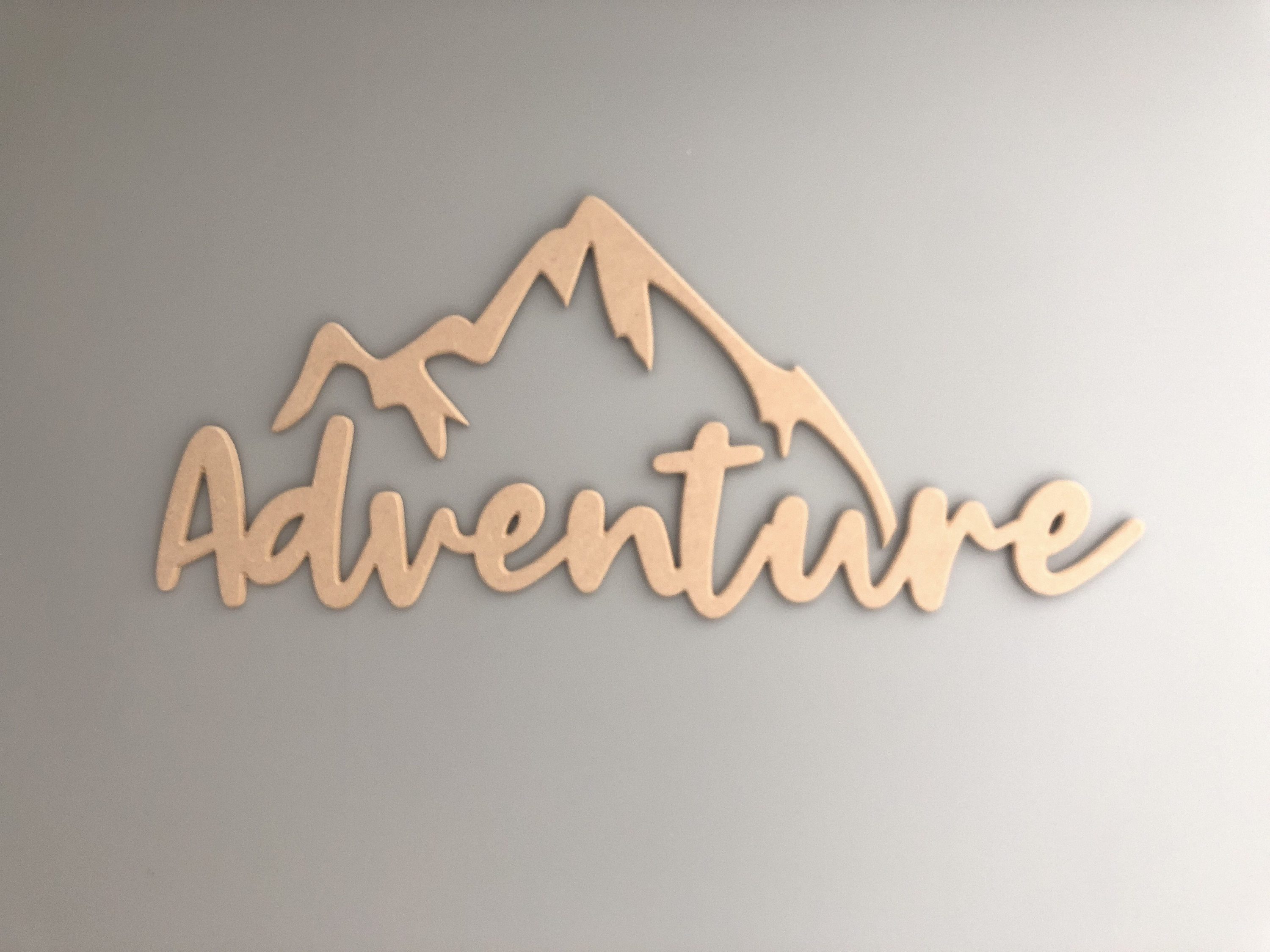 Scandi adventure sign scandi bedroom decor mountain range | Etsy