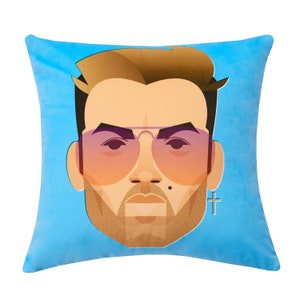 George Michael Cushion Cover - Etsy UK