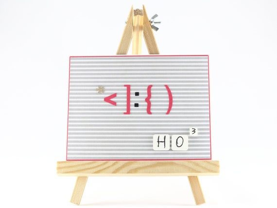 Handmade Fun Nerdy Text Emoticons Handmade Card Merry | Etsy