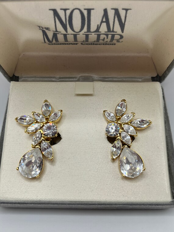 Vintage Nolan Miller Glamour Collection Swarovski Crystal Gold - Etsy