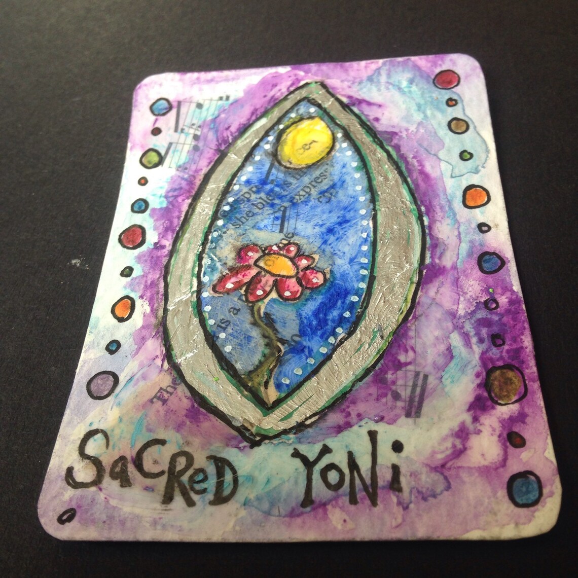 Original Painting Yoni ATC ACEO Art Card Artist Trading Card Made to ...