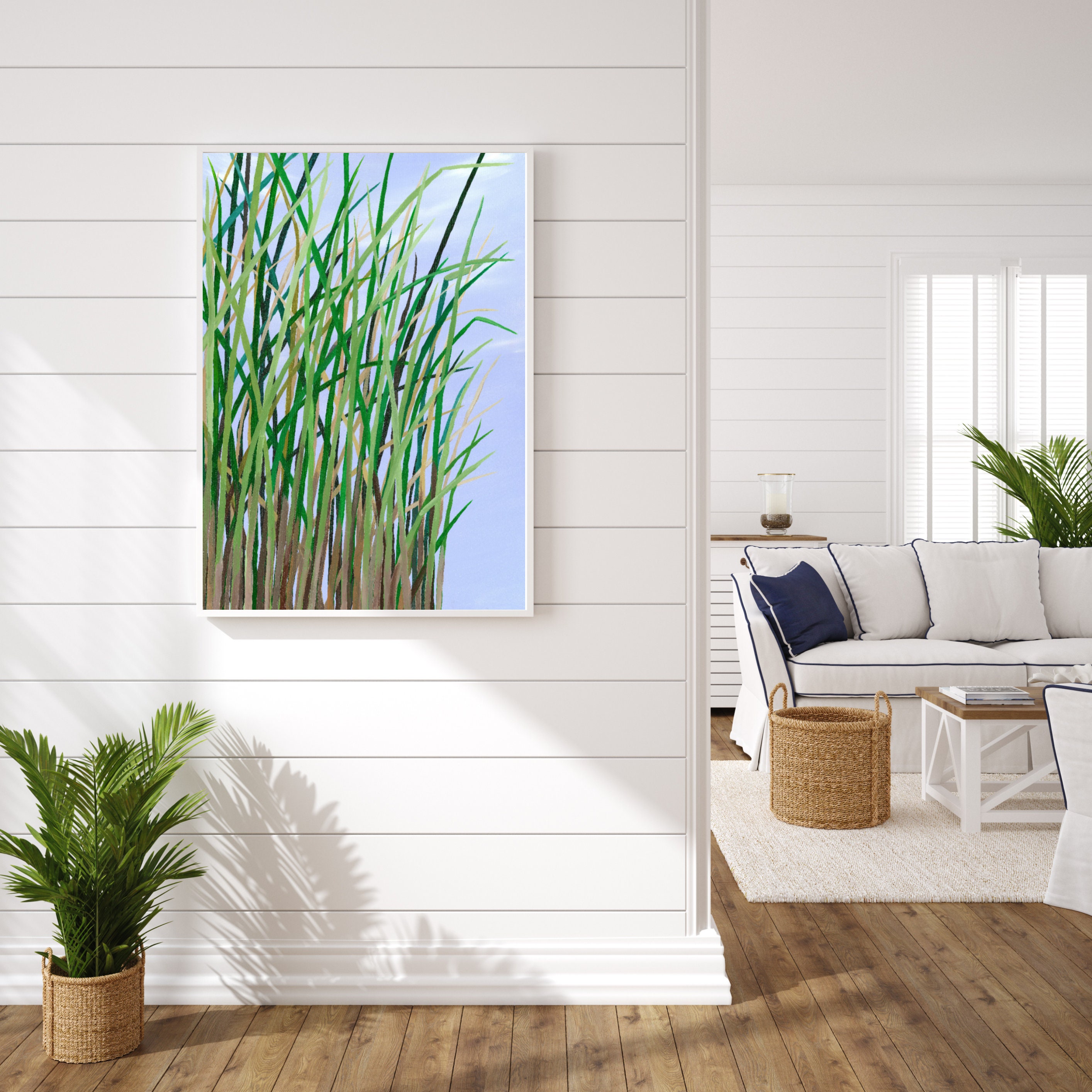 Marsh Grass Print, Marsh Grass Artwork, Marsh Grass Painting, Marsh ...