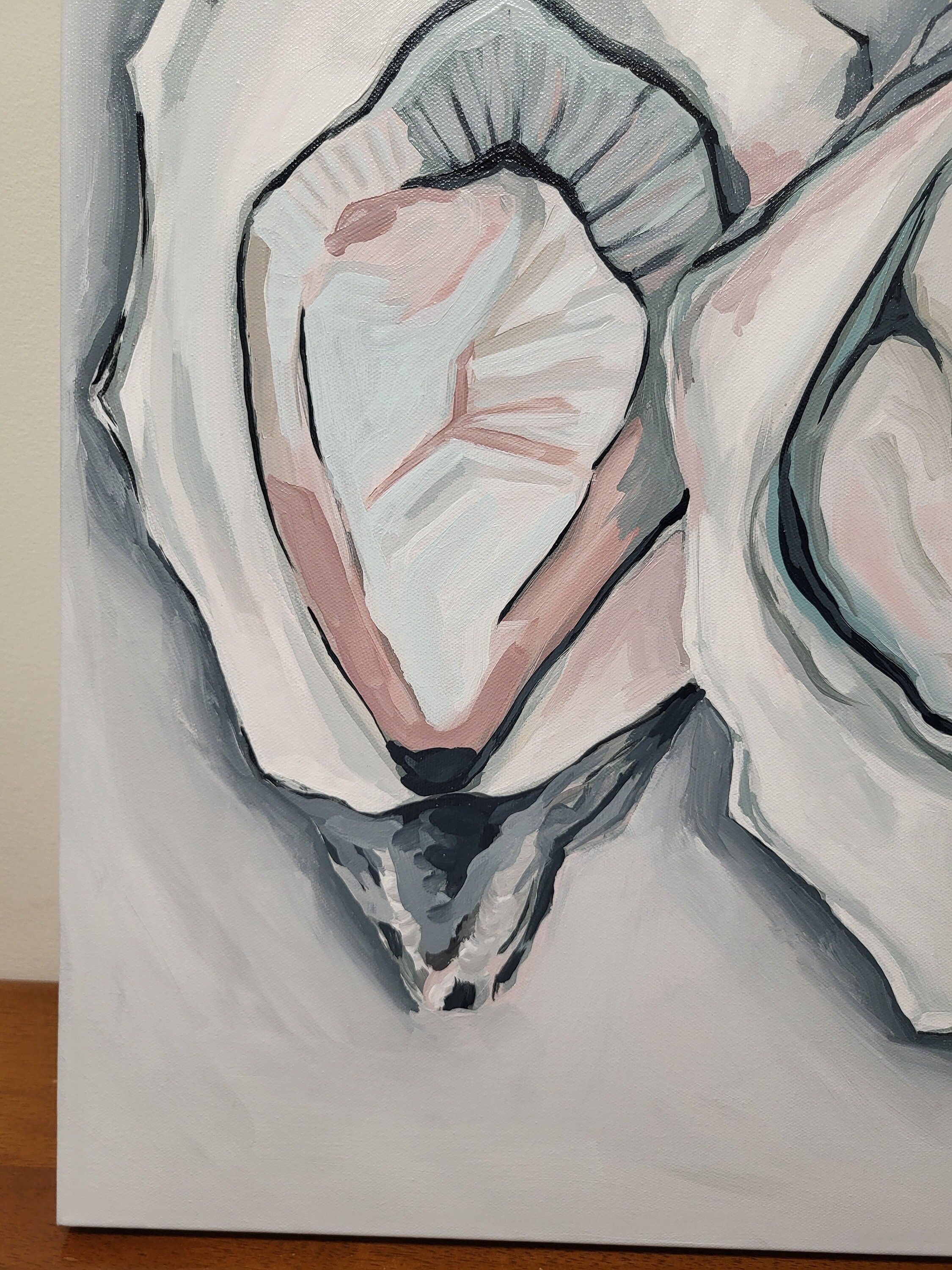 Oyster Painting, Original Oyster Art, Acrylic Oyster Painting, Oyster ...