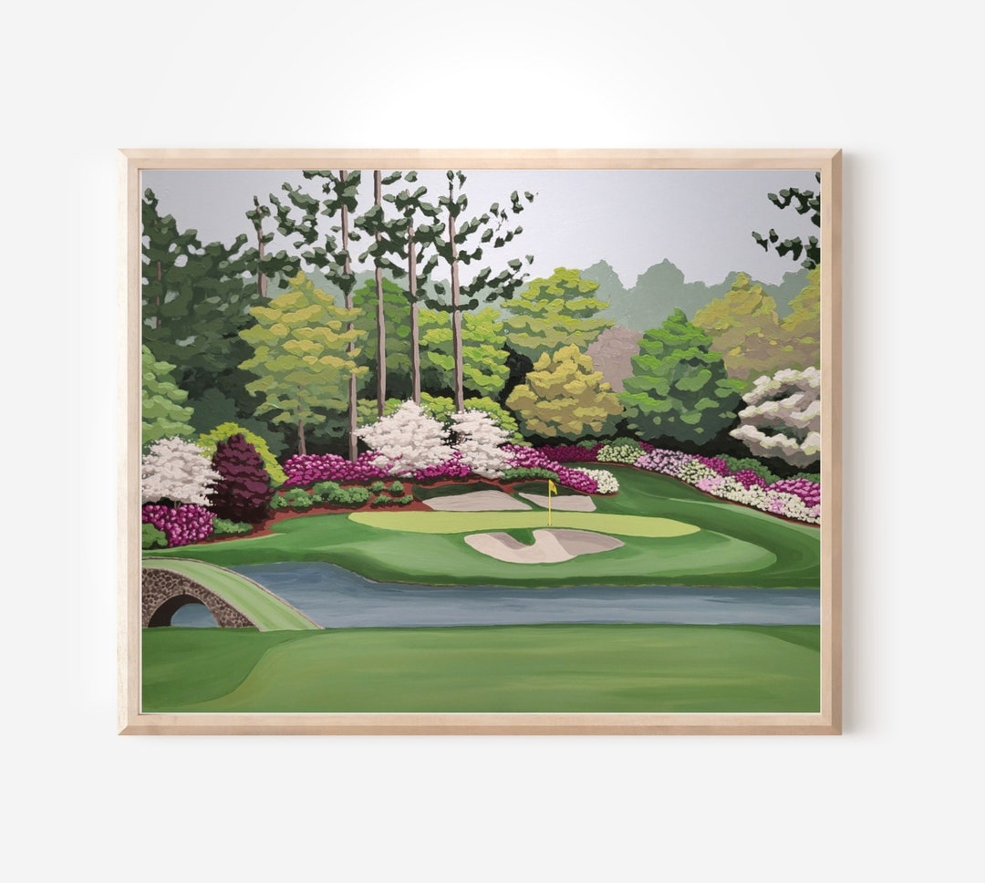 The 12th Hole of the Masters PRINT, Augusta National Golf Course PRINT ...