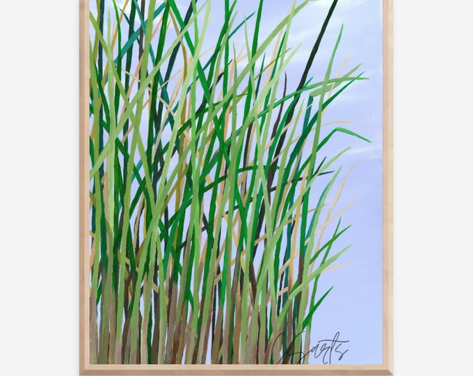 Marsh Grass Print, Marsh Grass Artwork, Marsh Grass Painting, Marsh ...