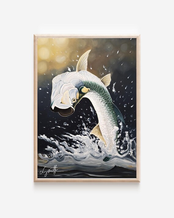 Tarpon Jumping Art Río Lagartos Tarpon – Prayer And Scars In The