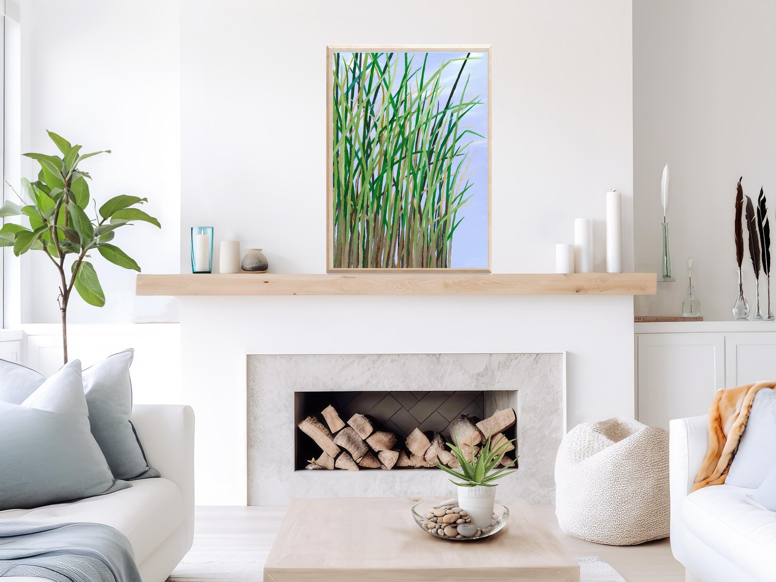 Marsh Grass Print, Marsh Grass Artwork, Marsh Grass Painting, Marsh ...