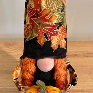 Fall Pumpkin Girl Gnome, Harvest Gnome, Autumn, Tomte, Nisse ...