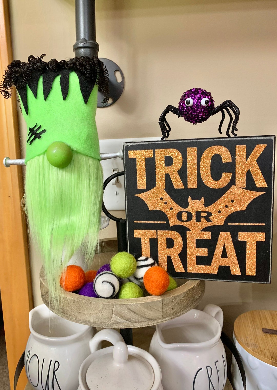 Frankenstein Gnome, Halloween Gnome, Spooky Gnome, Fall Gnome ...