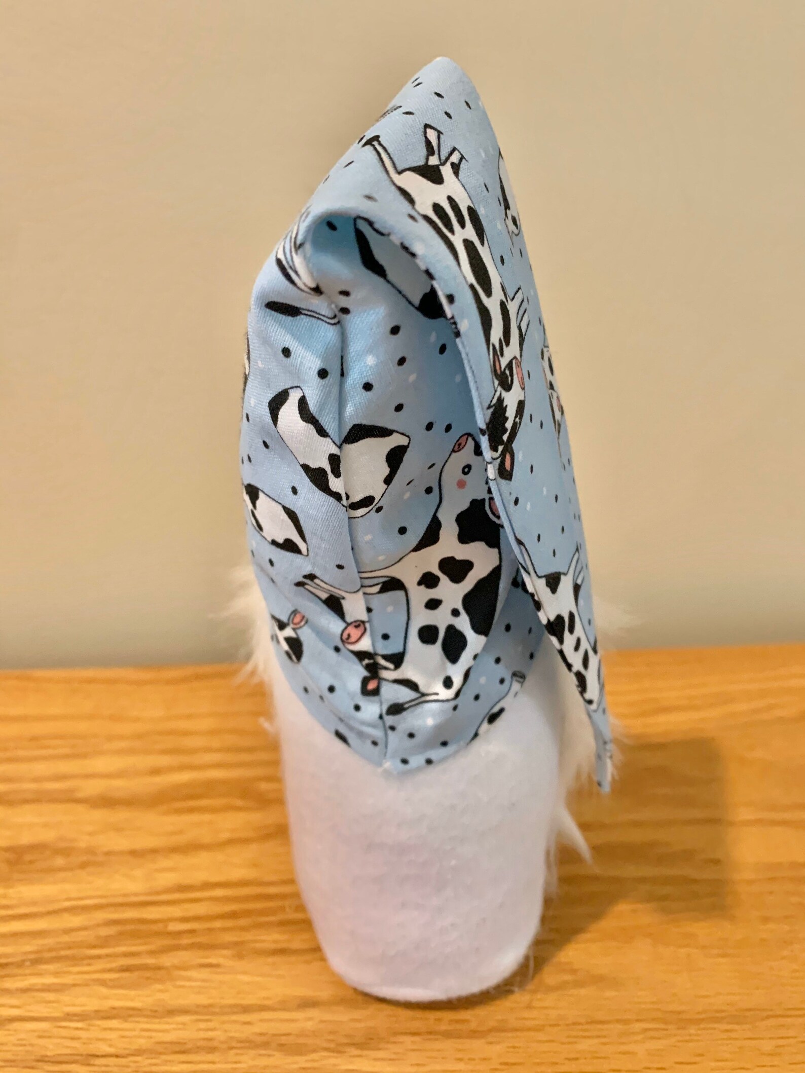 Blue Whimsical Cow Gnome Spring Gnome Farmhouse Tomte - Etsy