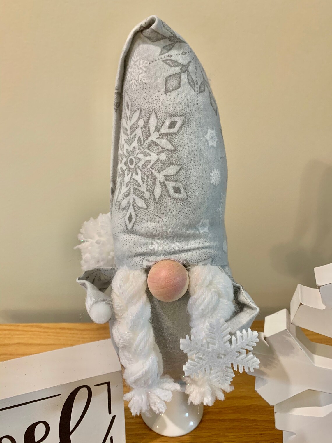 Girl Winter Snowflake Ice Gnome, Holiday Gnome,nisse, Scandinavian, Rae ...