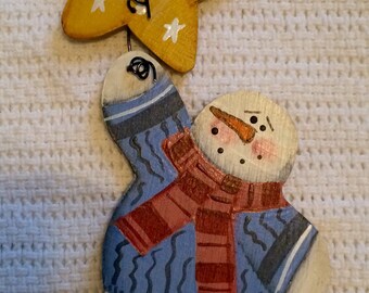 Paperclay Snowman Ornament - Etsy