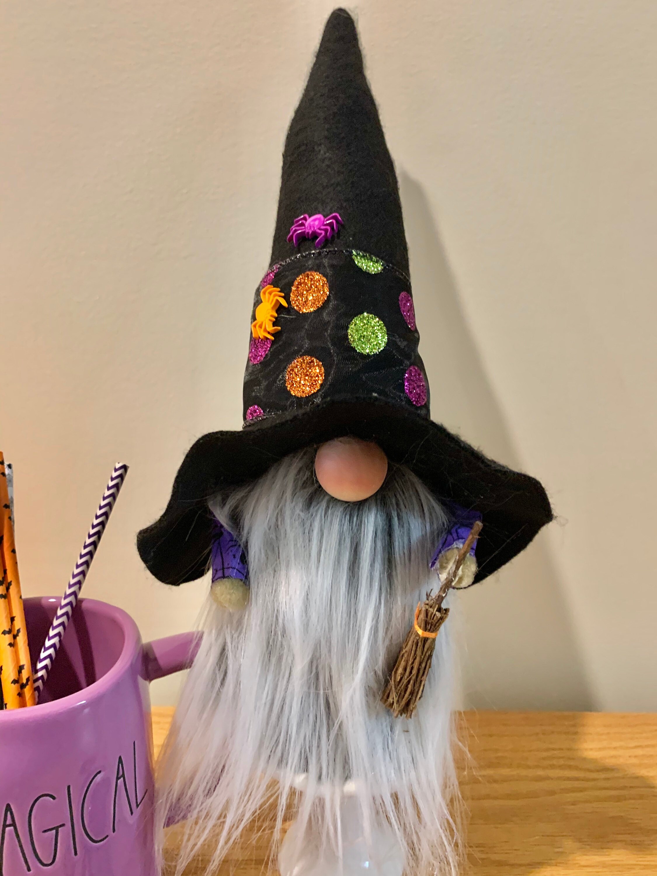 Witch Gnome Halloween Gnome Spooky Gnome Autumn Tomte | Etsy
