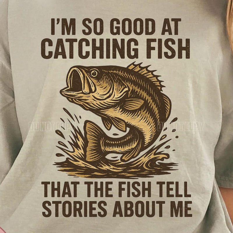 Funny Fish Stories Shirt - Etsy