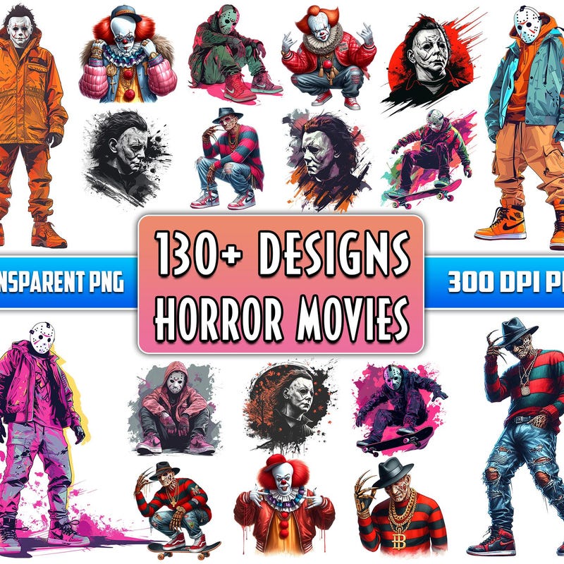 Horror Clipart - Etsy