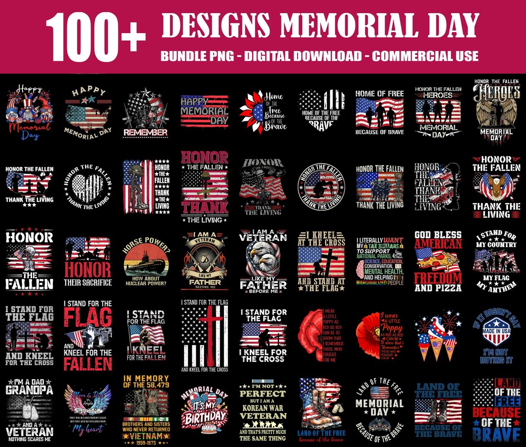 100+ Designs America Memorial Day PNG, 4th of July Png, Patriotic Png ...