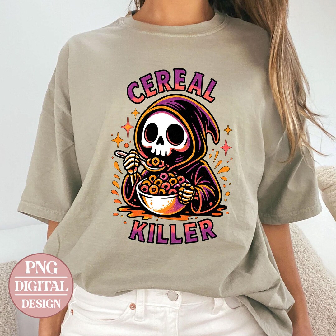 Cereal Killer PNG, Grim Reaper Clipart, Snarky Skeleton PNG, Sarcastic ...