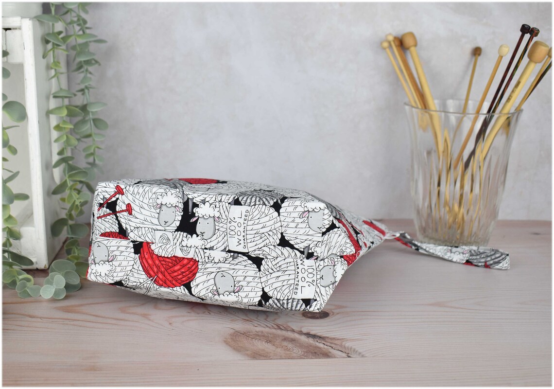 Medium Sheep Project Bag Sheep Gifts for Knitter Work in | Etsy