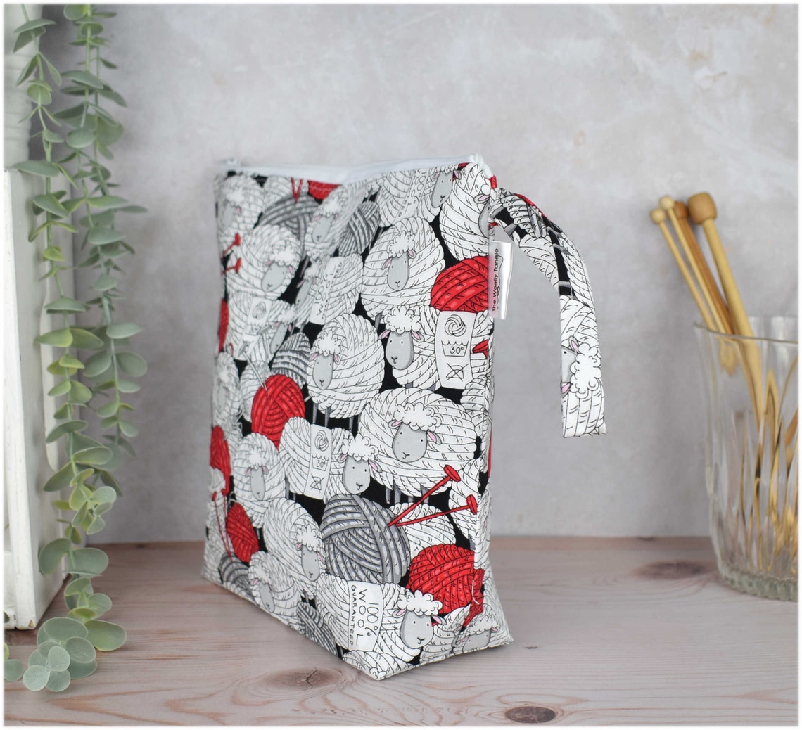 Medium Sheep Project Bag Sheep Gifts for Knitter Work in | Etsy