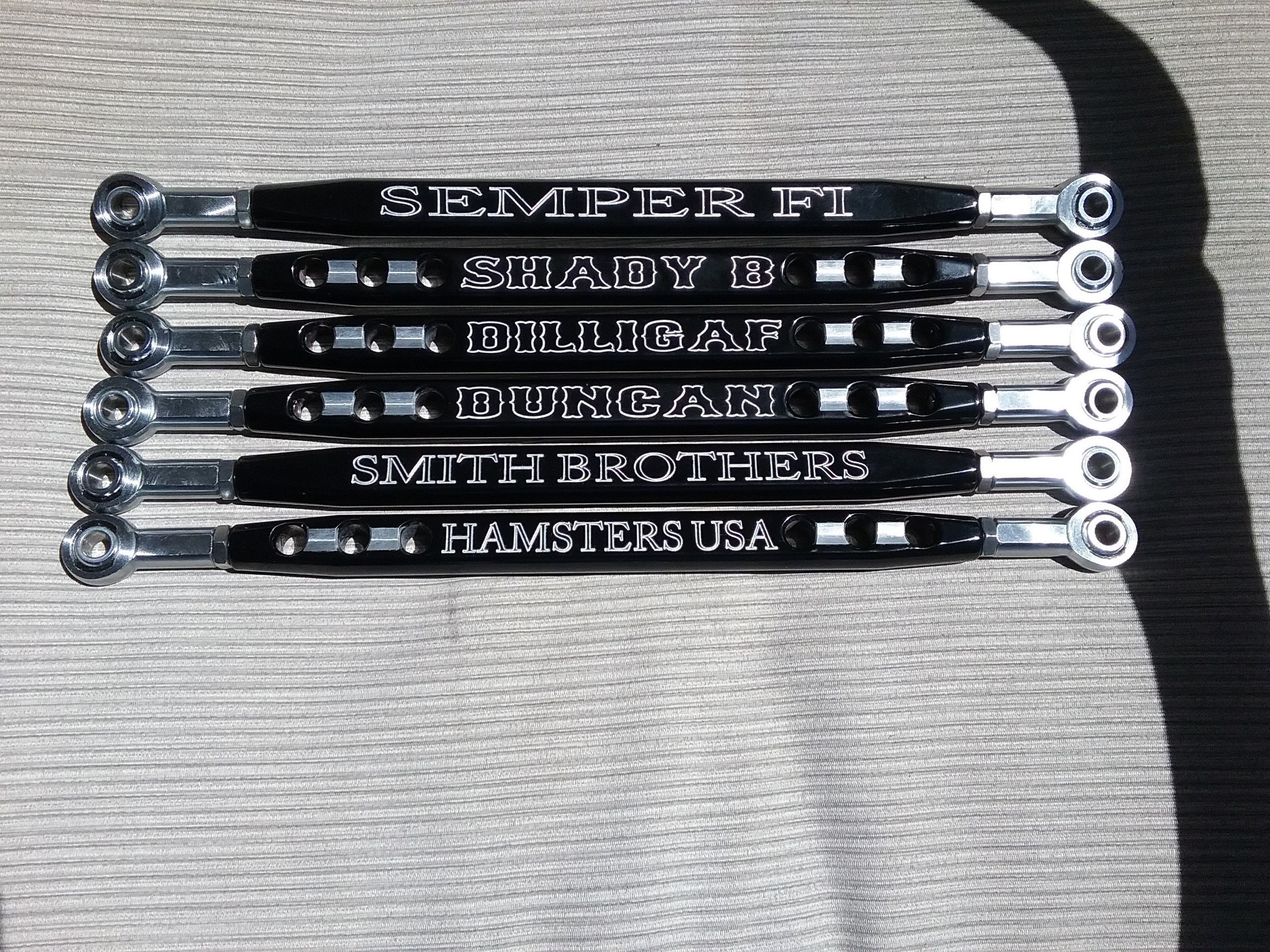 Custom Harley Shift Rod engraved linkage one of a kind | Etsy