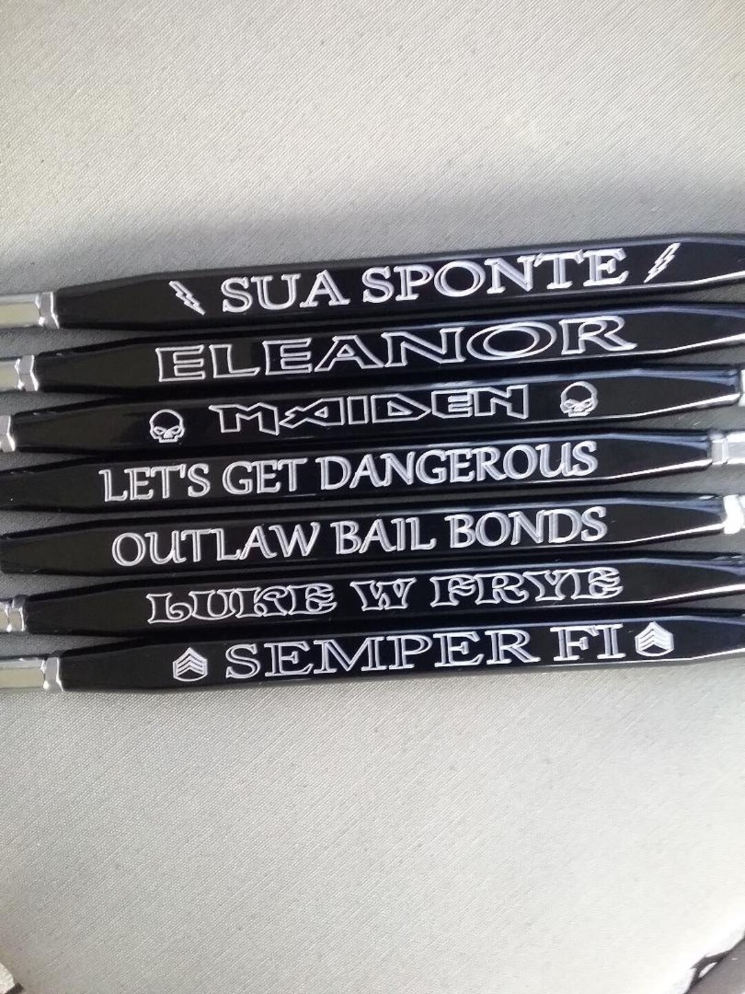 Custom Harley Davidson Shift Rod Engraved Linkage One of a Kind ...