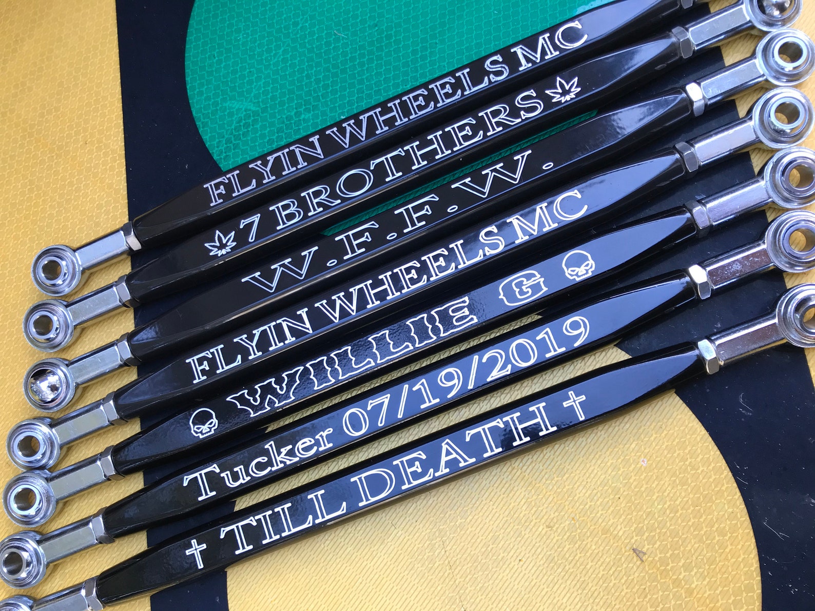 Custom Harley Davidson Shift Rod Engraved Linkage One of a Kind ...