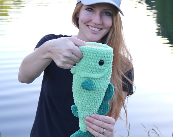Crochet Bass Fish Plushie - HANDMADE ! - Etsy