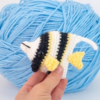 NO SEW Betta Fish Crochet Pattern Pink Siamese Fighting Fish Amigurumi ...