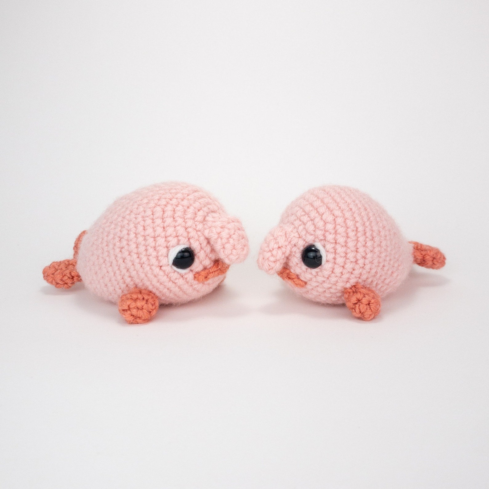 PATTERN: Bob and Bobby the Blobfish Buddies - Amigurumi Blobfish ...