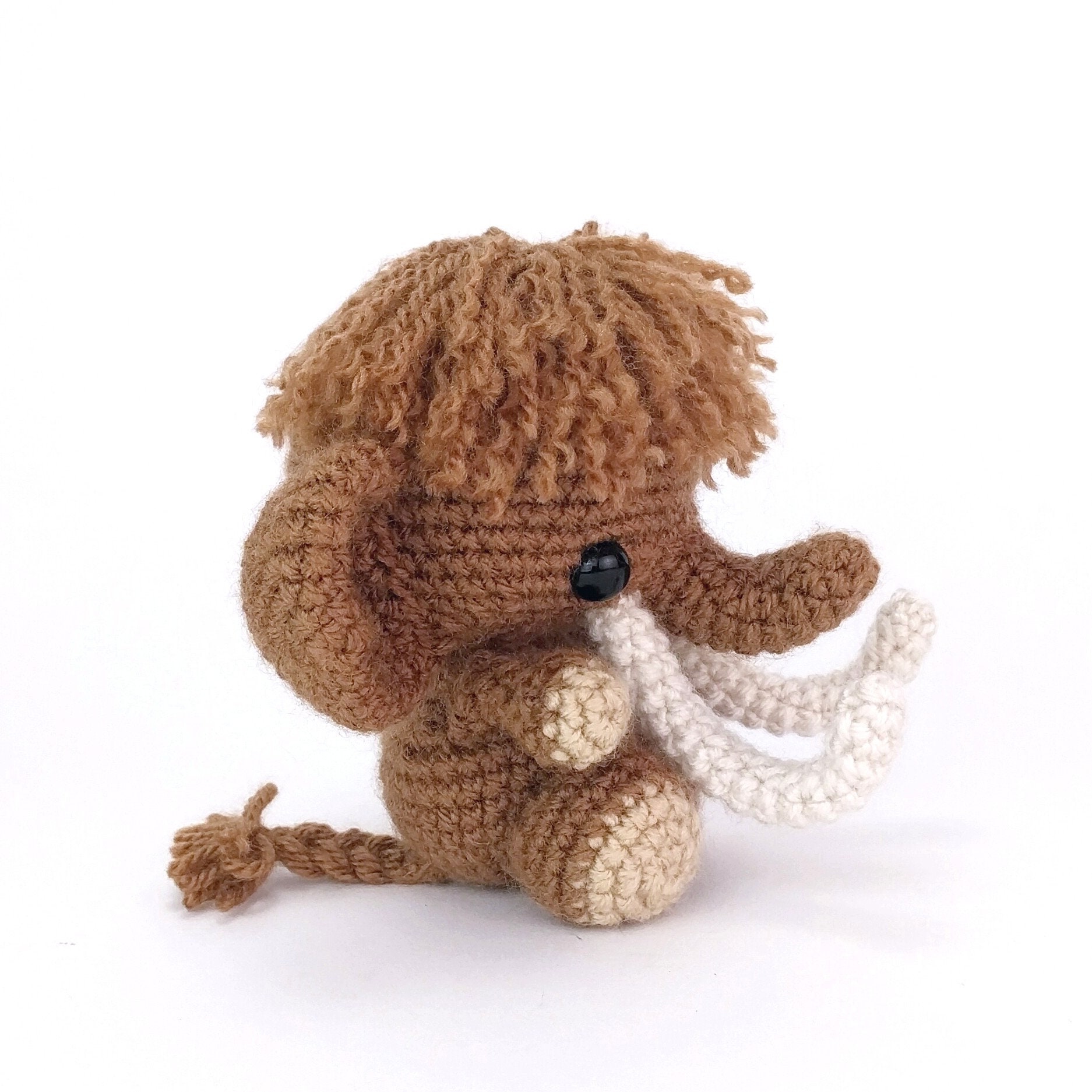 PATTERN: Wallace the Woolly Mammoth - Crochet Woolly Mammoth Pattern ...