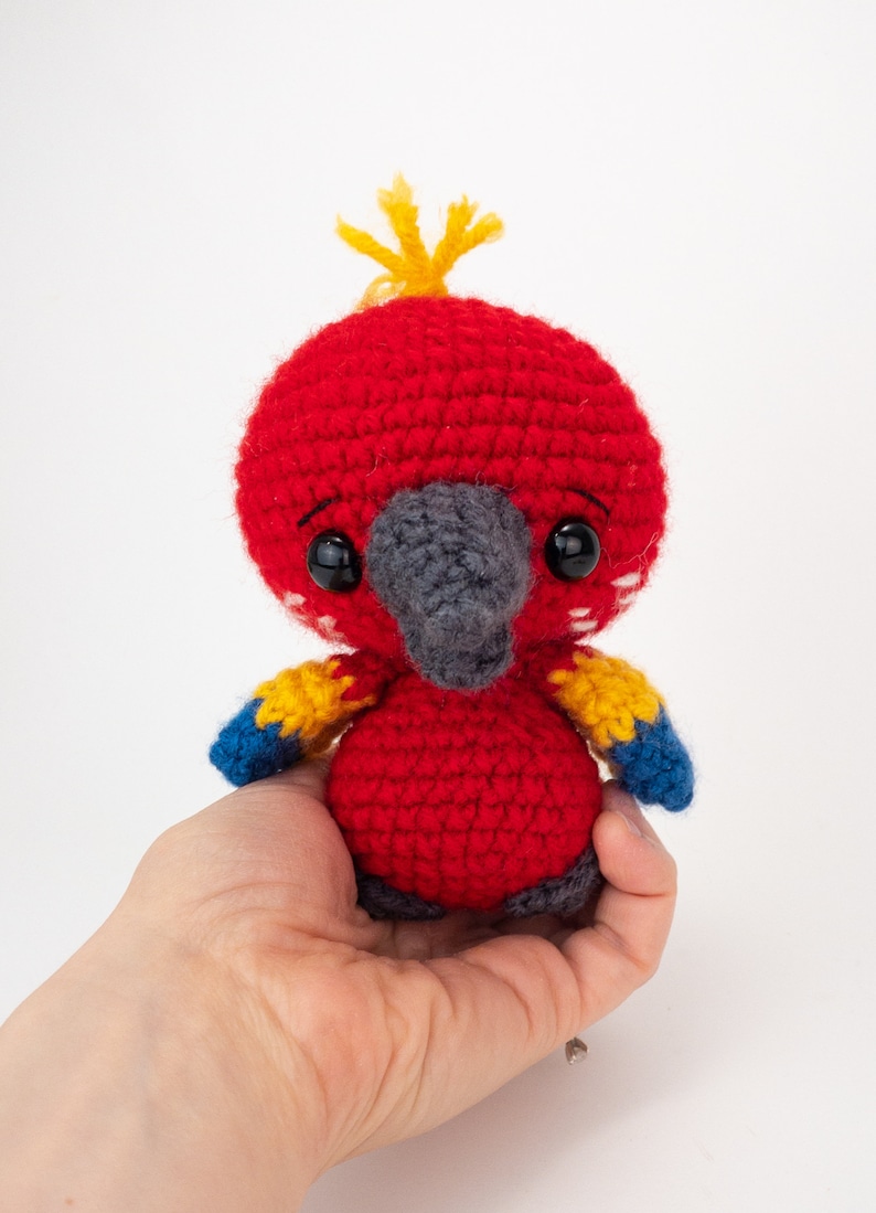 PATTERN: Pedro & Pip the Parrots - Crochet Parrot Pattern - Amigurumi ...