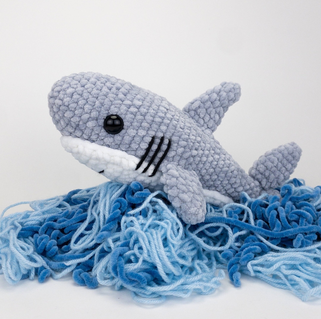 PATTERN: Plush Sterling the Shark - Crochet Shark Pattern - Amigurumi ...