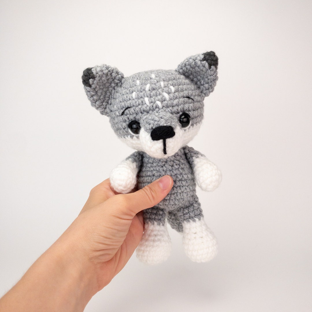 PATTERN: Wilson the Wolf Pup - Crochet Wolf Pattern - Amigurumi Wolf ...
