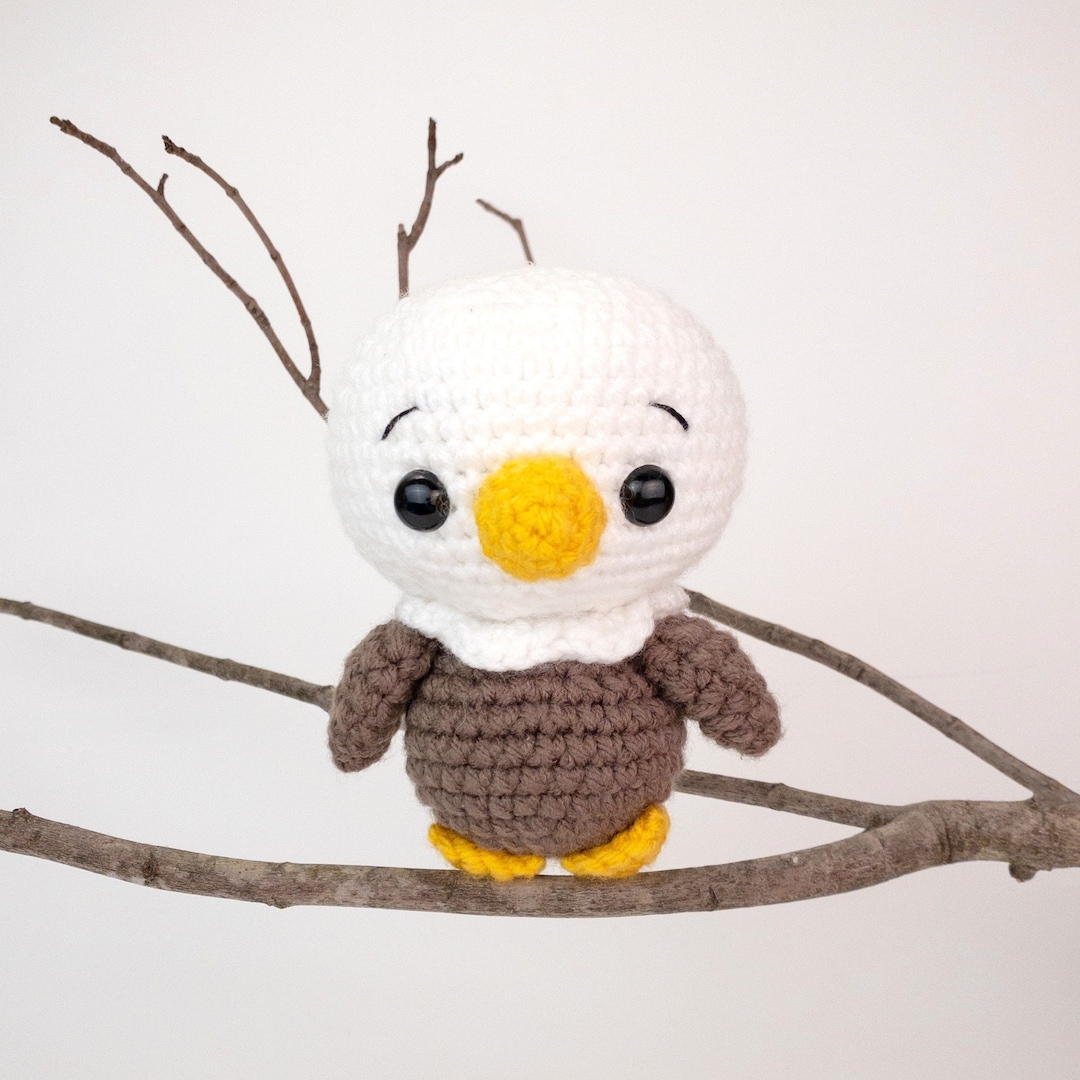 PATTERN: Elliot the Eagle - Crochet Eagle Pattern - Amigurumi Eagle ...