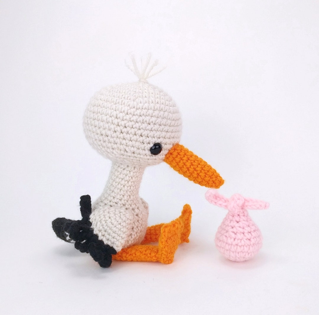 PATTERN: Solly the Stork - Crochet Stork Pattern - Amigurumi Stork ...