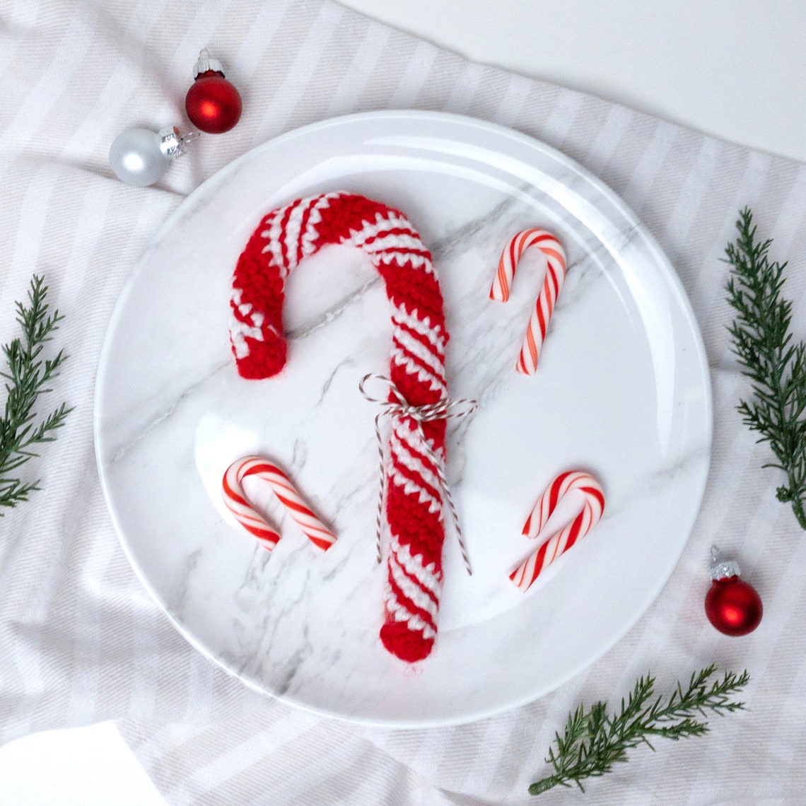PATTERN: Crochet Candy Cane Pattern - Easy Crocheted Candy Cane ...