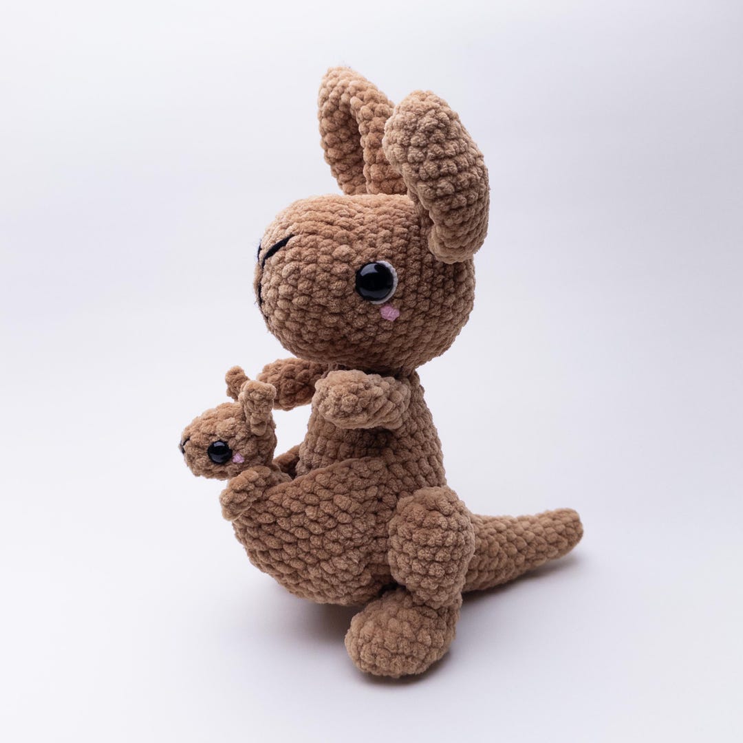 PATTERN: Kira & Kit the Kangaroos - Amigurumi Kangaroo and Baby Joey ...