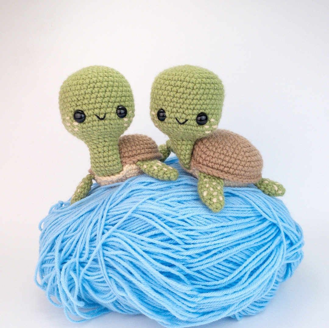 PATTERN: Shelldon and Shellby the Sea Turtles - Amigurumi Sea Turtle ...
