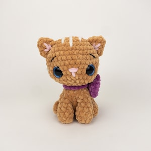 PATTERN: Plush Cinnabun the Cat Pattern - Amigurumi Chunky Cat Pattern ...