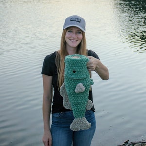 PATTERN: Plush Barry the Bass Pattern Amigurumi Largemouth Bass Pattern ...
