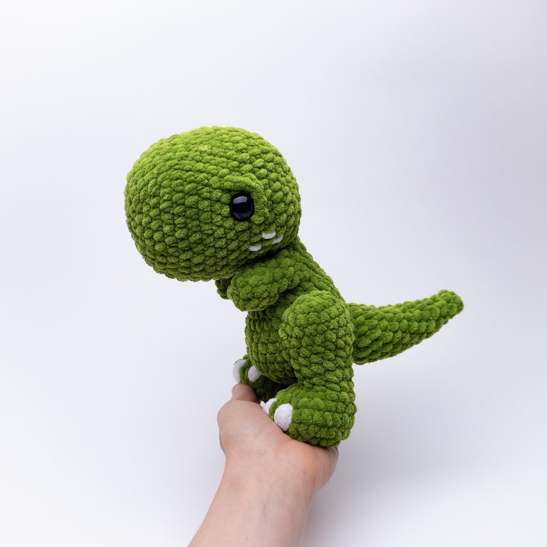 PATTERN: Troy the T-rex - Crochet Tyrannosaurus Rex Pattern - Amigurumi Plush Dinosaur Pattern ...