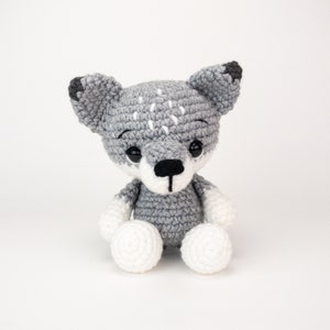 PATTERN: Wilson the Wolf Pup - Crochet Wolf Pattern - Amigurumi Wolf ...