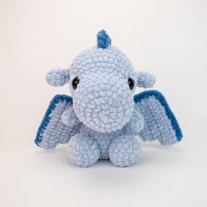PATTERN: Plush Danny the Dragon Pattern - Amigurumi Chunky Dragon ...